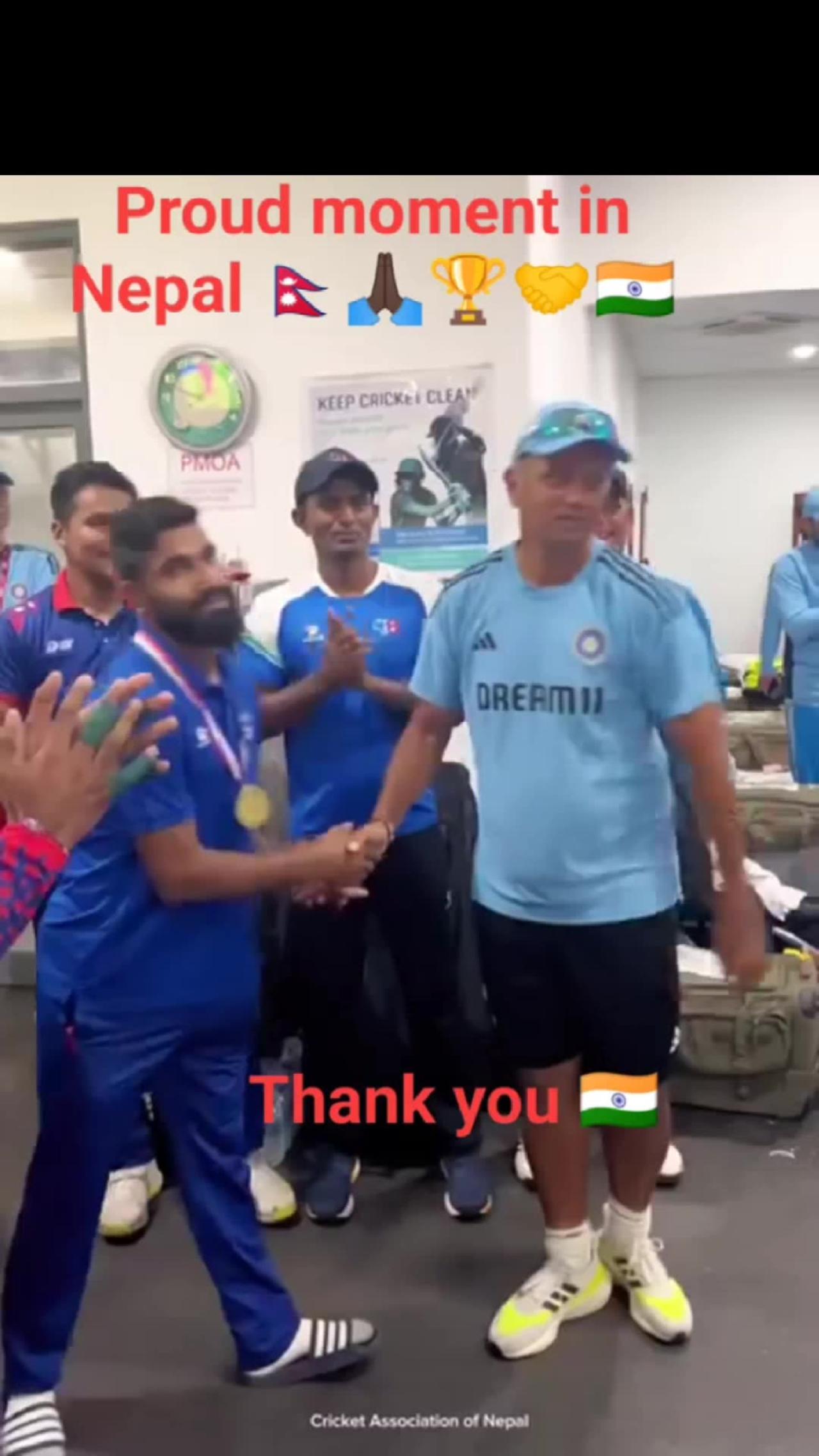 Team India and Team Nepal proud moment - One News Page VIDEO