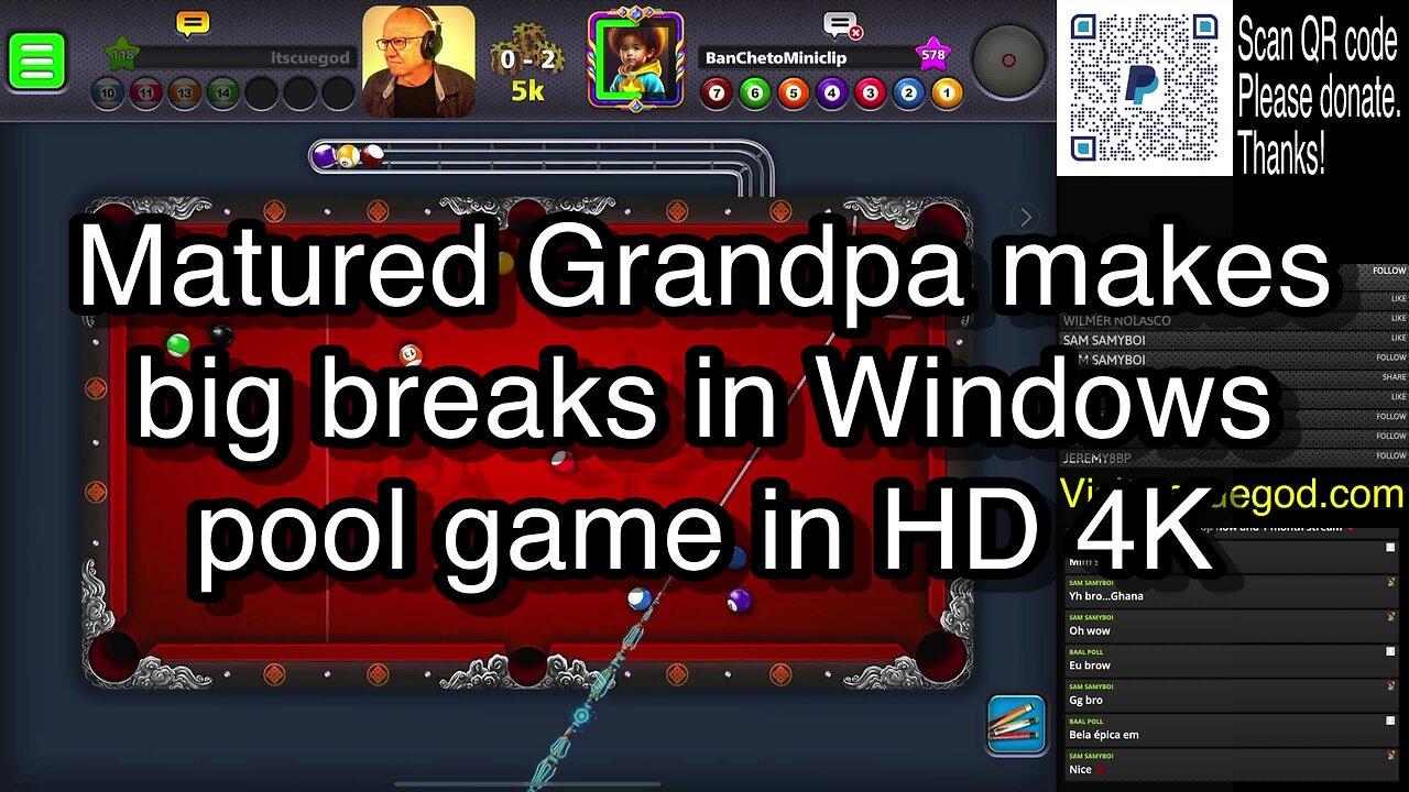 Matured Grandpa makes big breaks in Windows pool - One News Page VIDEO