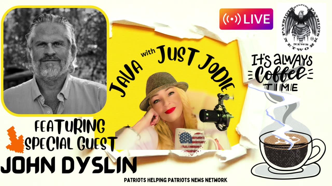 Java with Just Jodie Featuring Author John - One News Page VIDEO