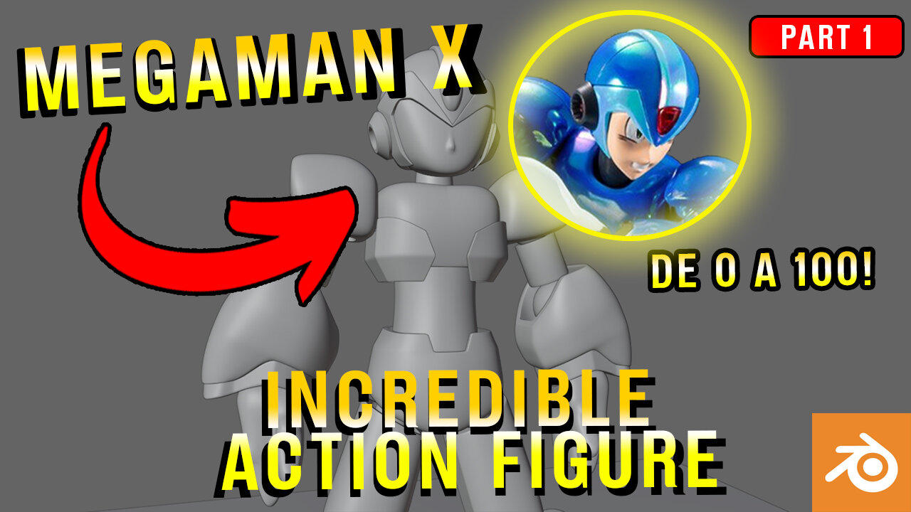 3D MEGAMAN X CHARACTER MODELING - BLENDER - One News Page VIDEO