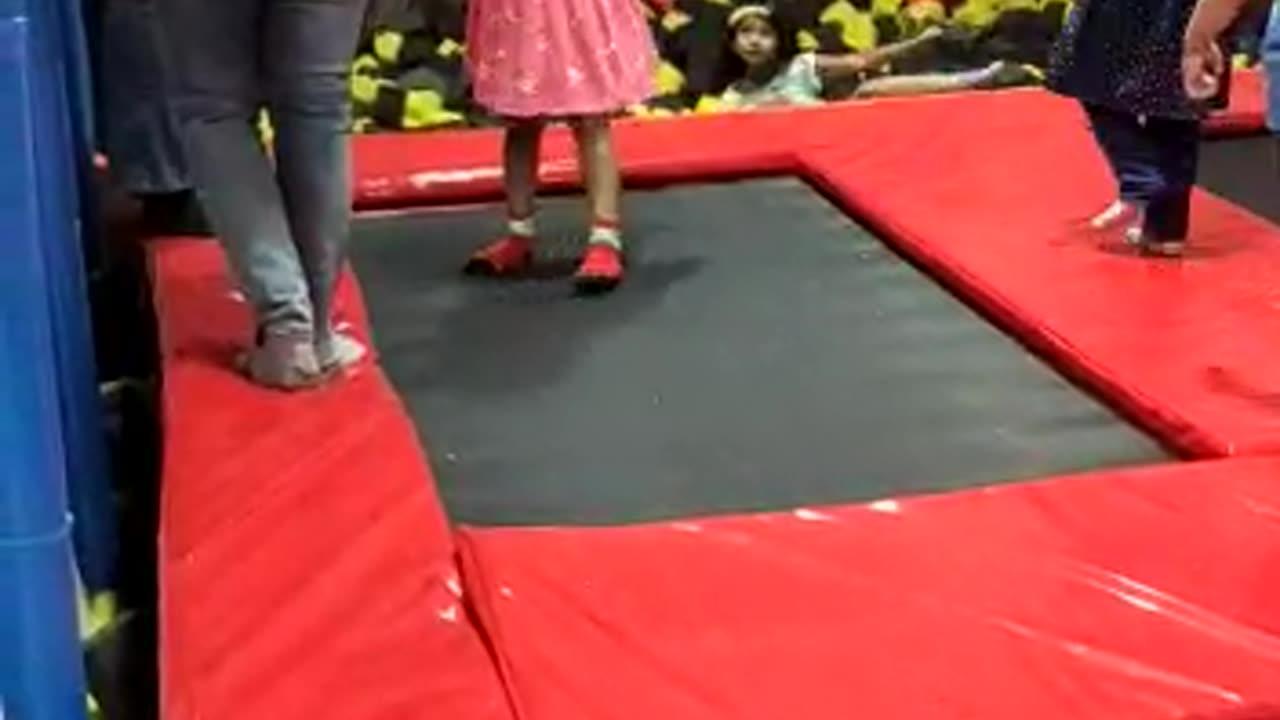 Adriele enjoying her first bounce - One News Page VIDEO