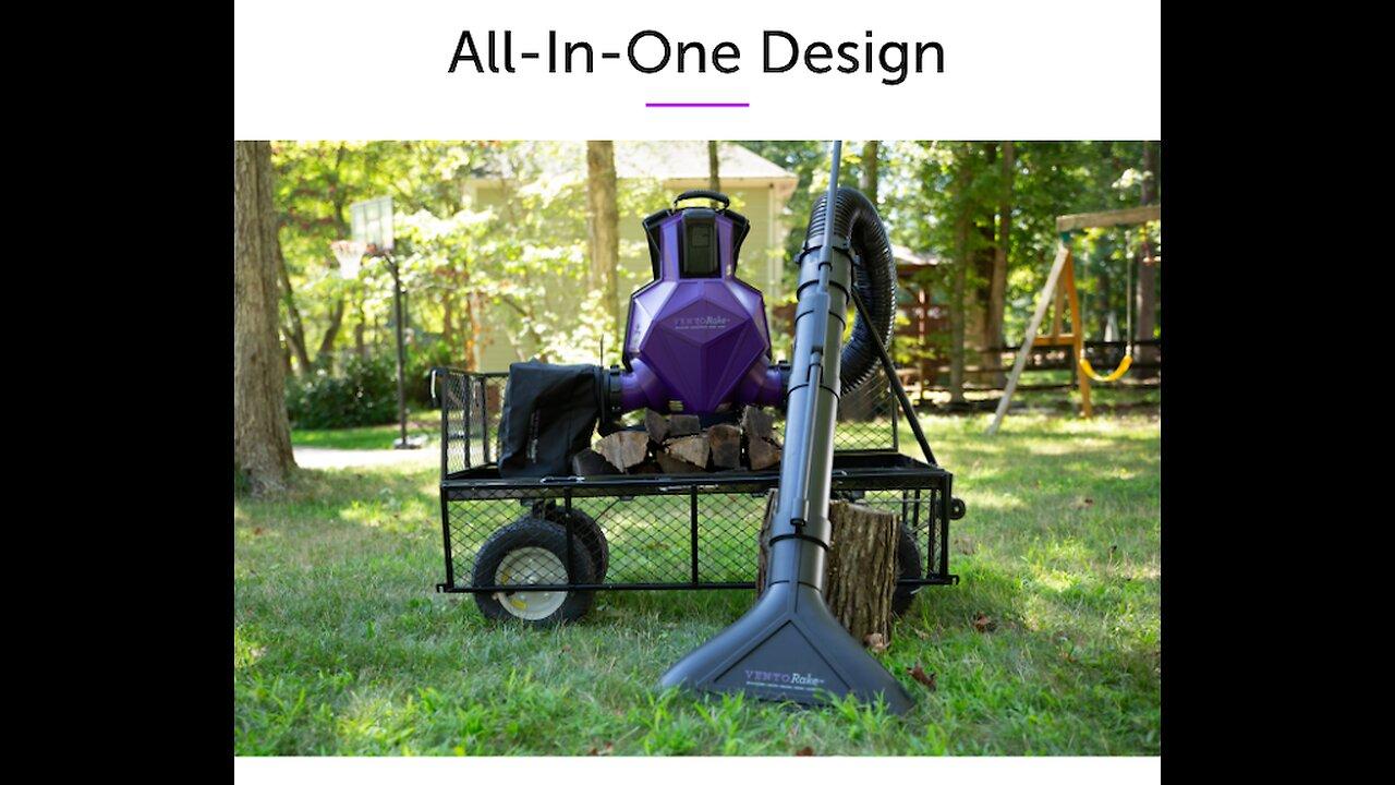 VentoRake: One Tool to Rake, Vacuum, Mulch & - One News Page VIDEO