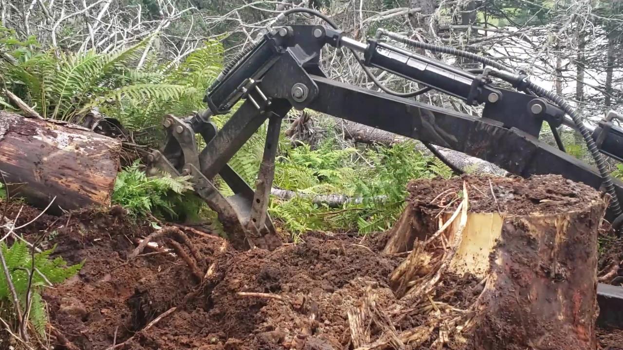 Trail Building With Towable Backhoe - Part 2 - One News Page VIDEO