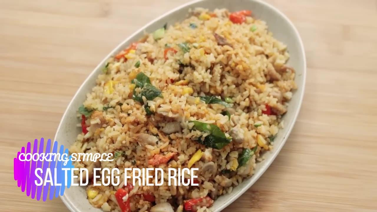 COOKING SIMPLE SALTED EGG FRIED RICE - One News Page VIDEO