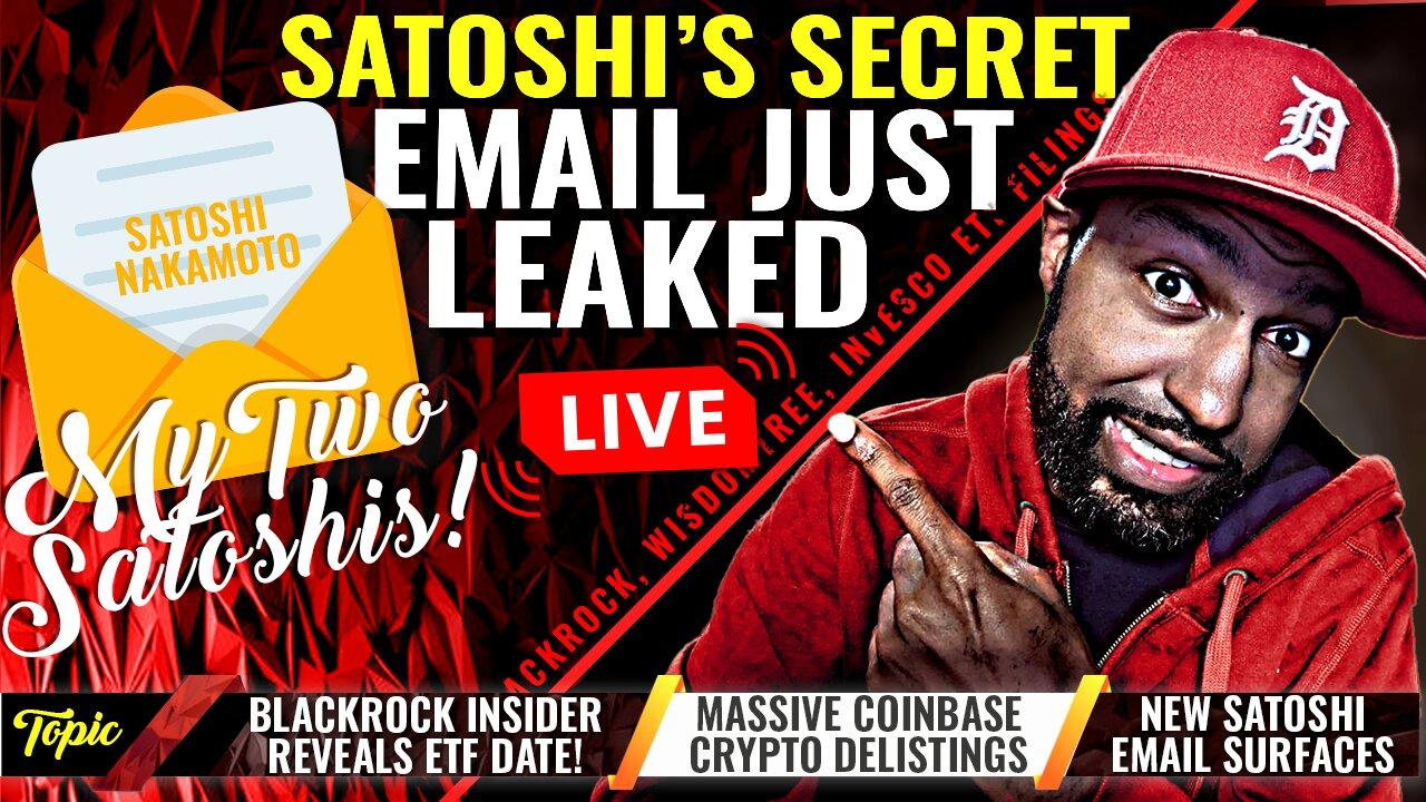 Newly Found Satoshi Email Leaked! | Massive CB - One News Page VIDEO