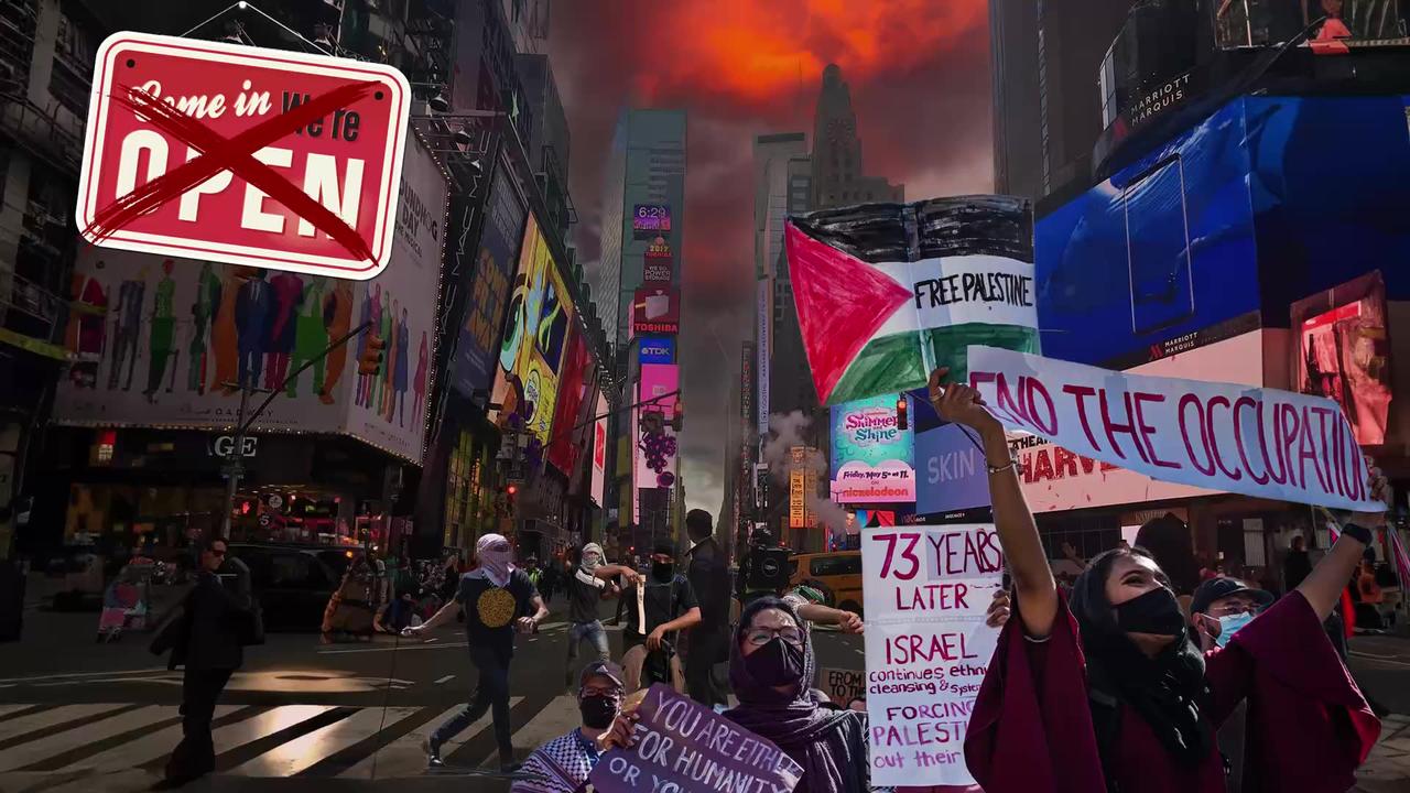 Ghost Town NYC – Pro-Palestinian Protest in - One News Page VIDEO