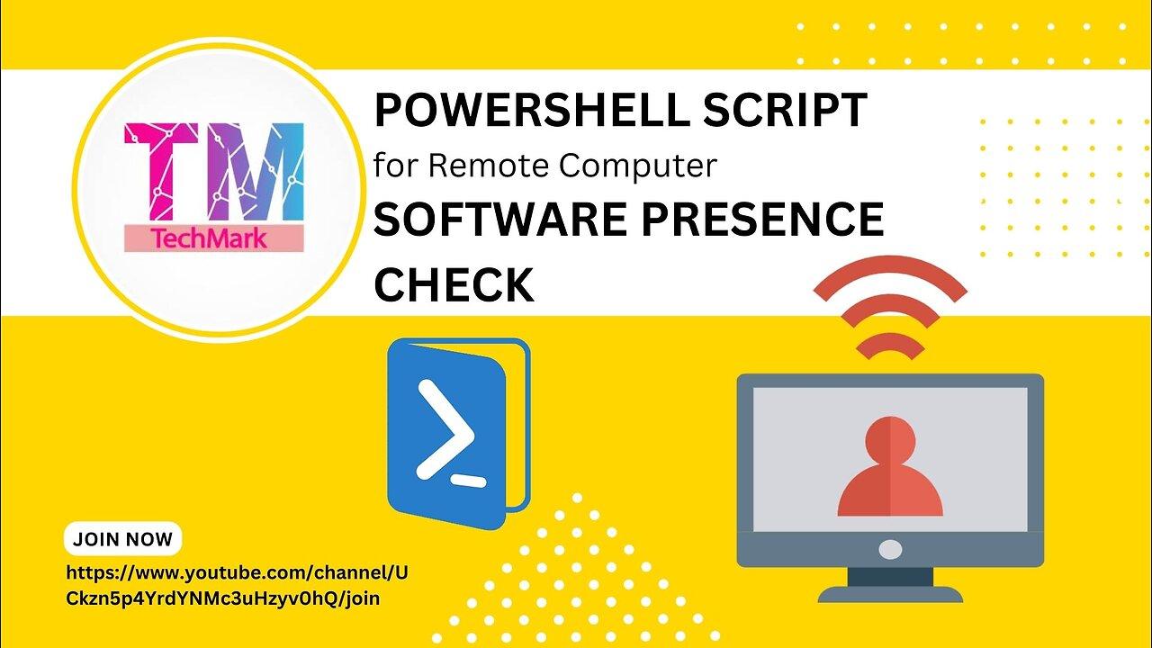 PowerShell Script for Remote Computer Software - One News Page VIDEO PowerShell Script for Remote Computer Software - One News Page VIDEO