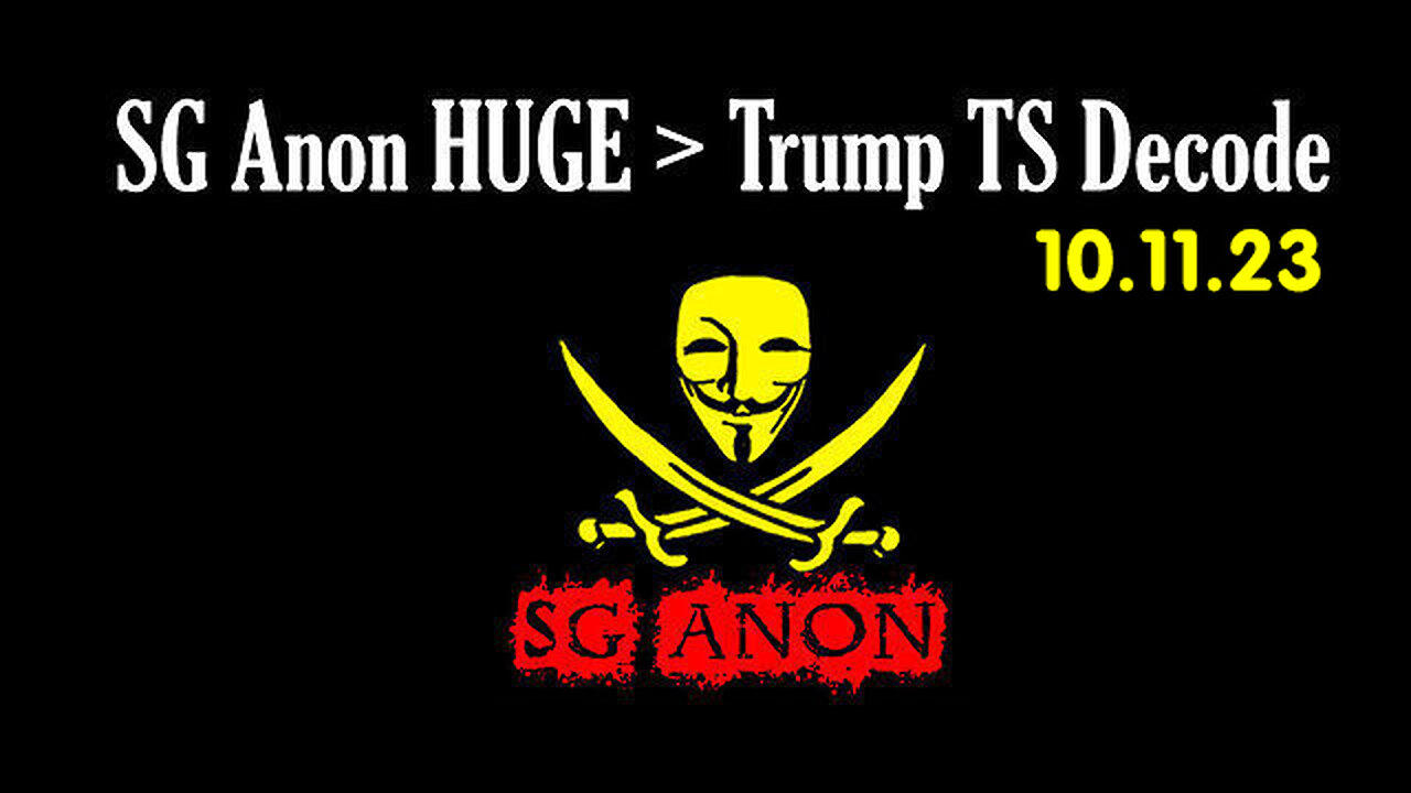SG Anon Huge Stream Oct 11 > Trump TS Decode - One News Page VIDEO