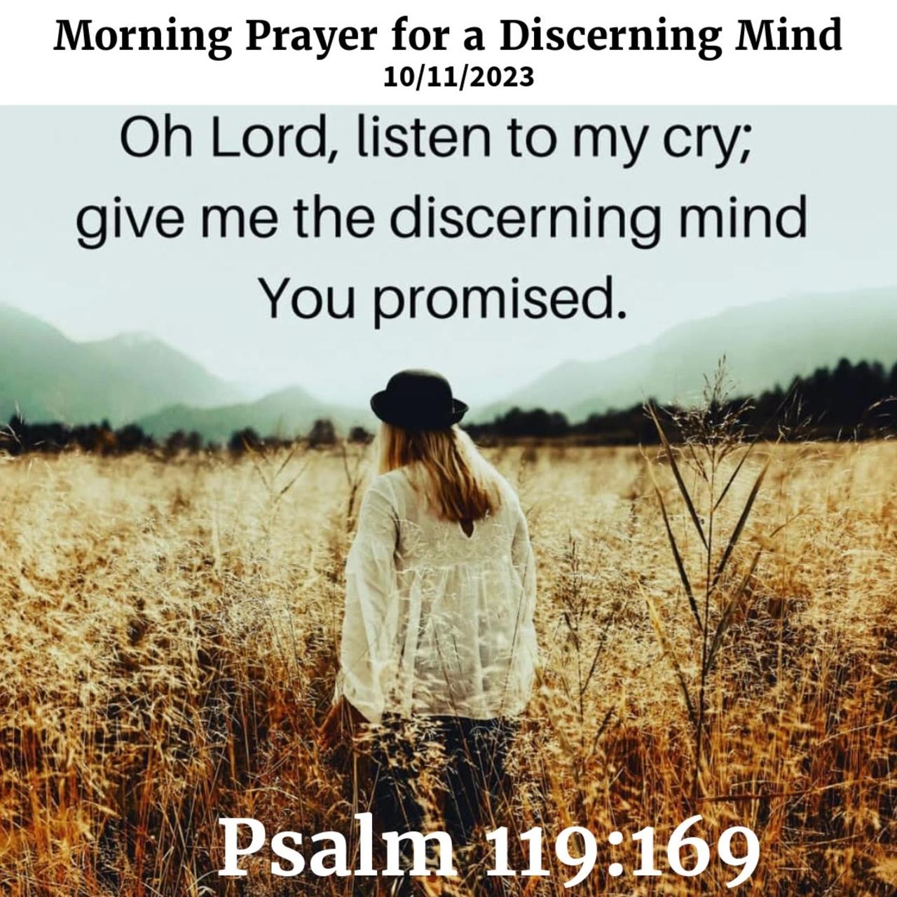 Morning Prayer for a Discerning Mind - One News Page VIDEO