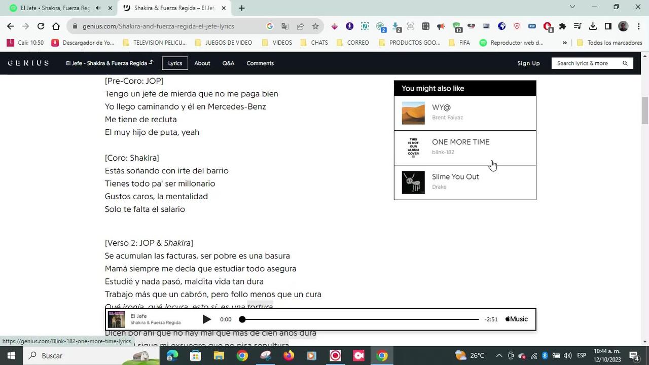 EL JEFE SHAKIRA FUERZA REGIDA VIDEO LETRA - One News Page VIDEO