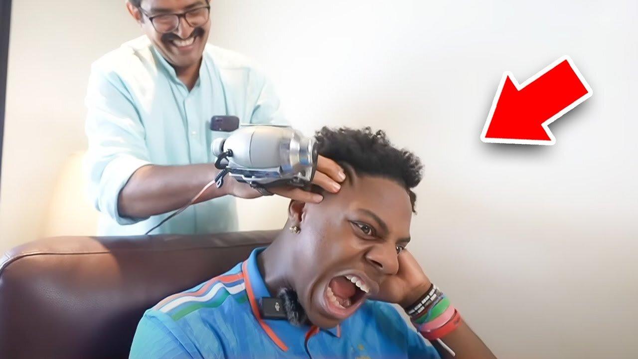 IShowSpeed Gets INDIAN Head Massage 🇮🇳 - One News Page VIDEO