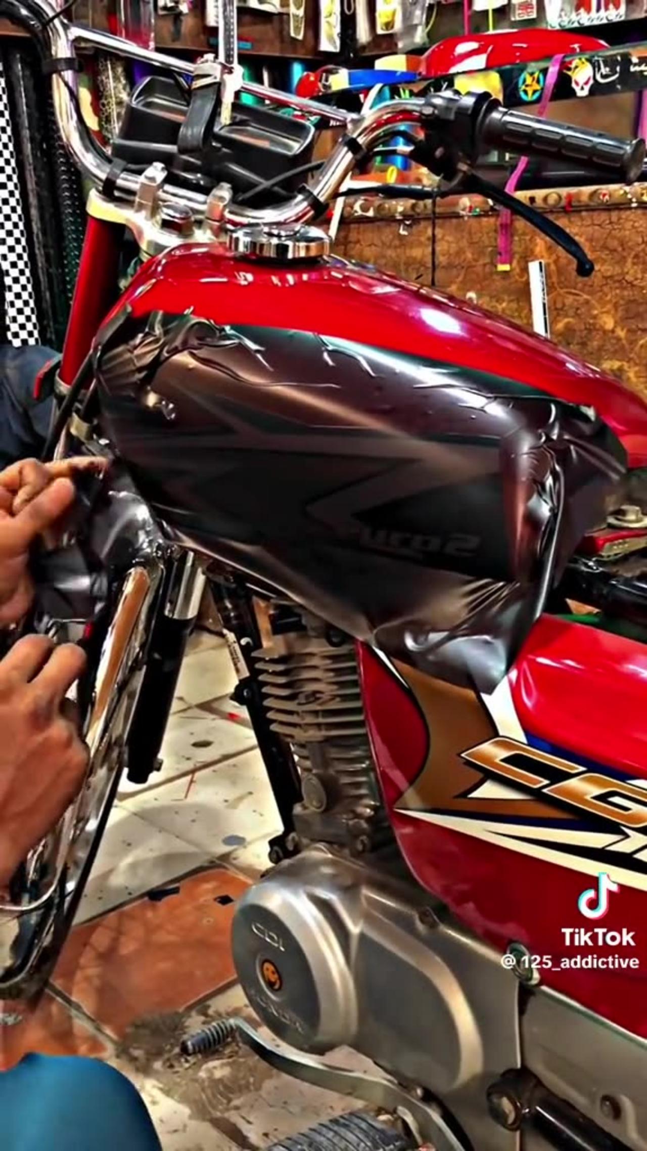 Bike stickers change cg 125 - One News Page VIDEO