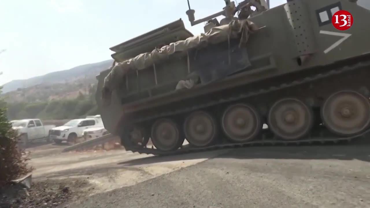 Israeli tanks deploy at the border with Lebanon - One News Page VIDEO
