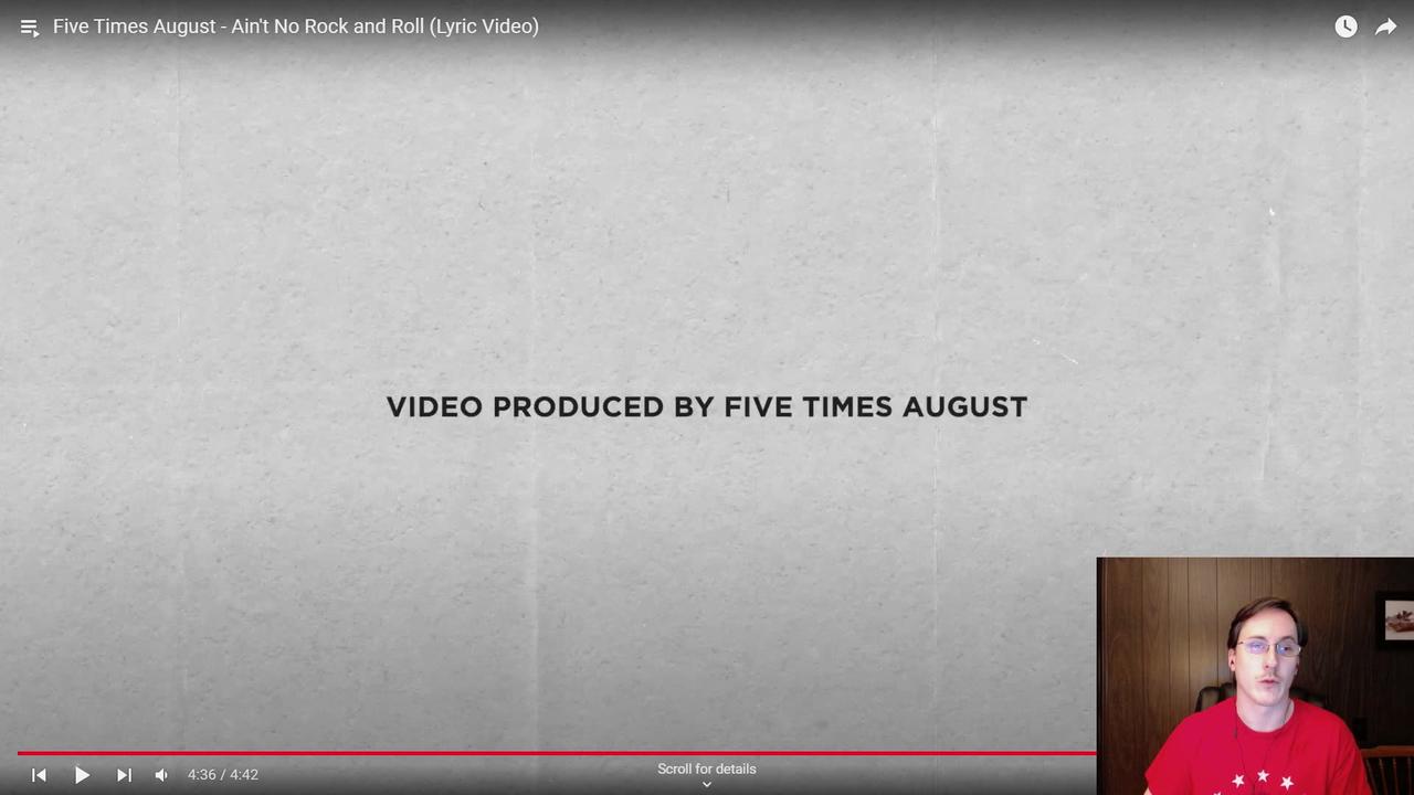 Ain't No Rock and Roll (Five Times August) - One News Page VIDEO