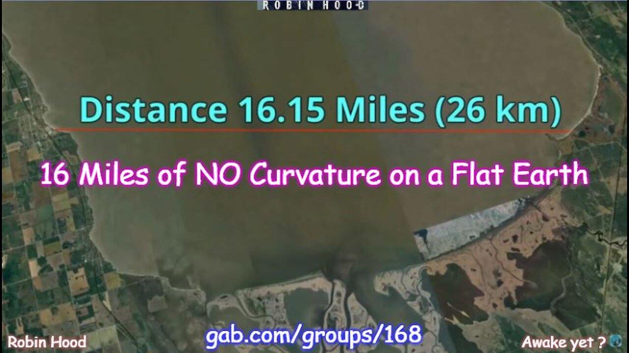16 Miles of NO Curvature on a Flat Earth - One News Page VIDEO