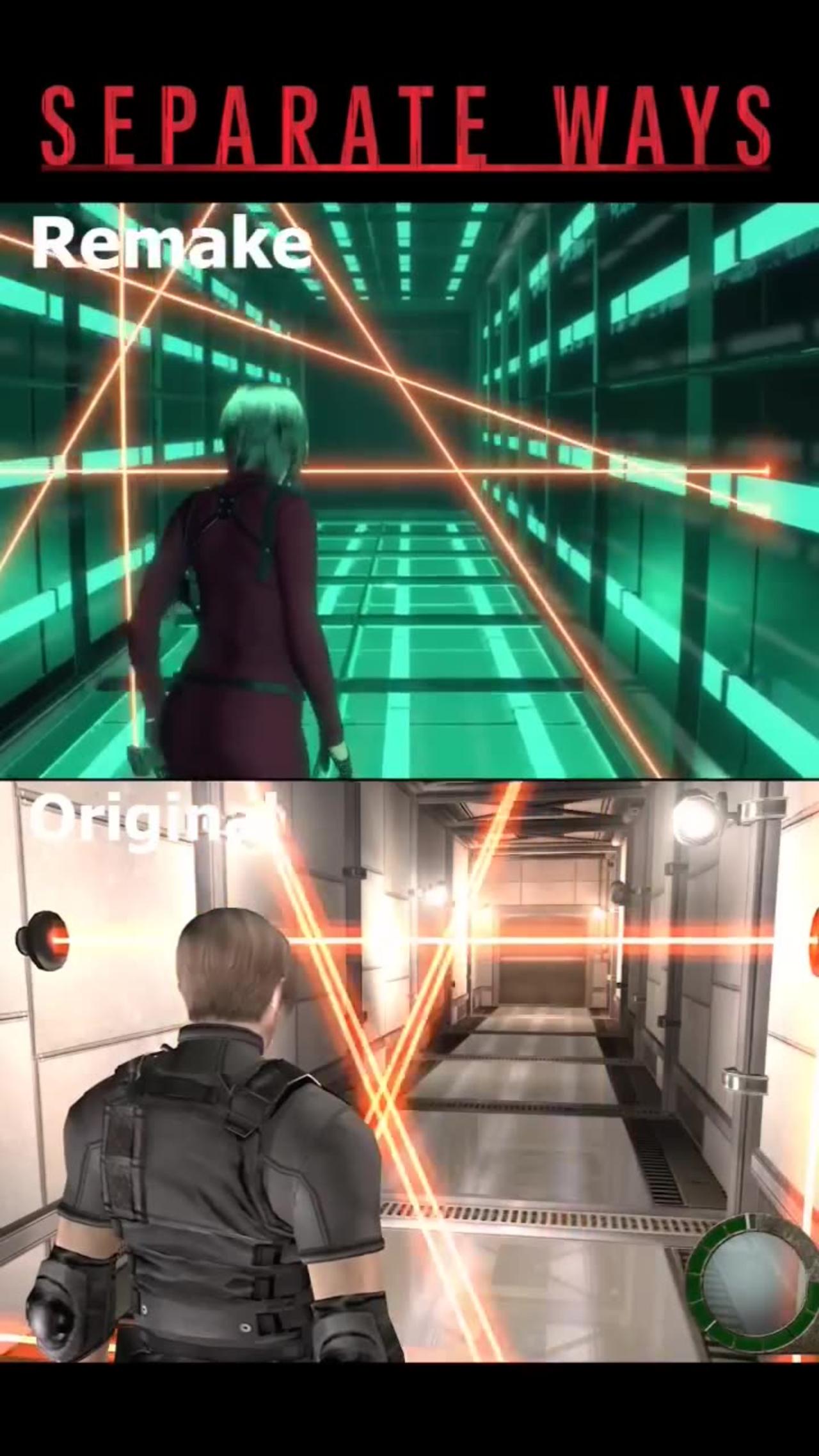 LASER ROOM - RESIDENT EVIL 4 REMAKE Vs ORIGINAL - One News Page VIDEO