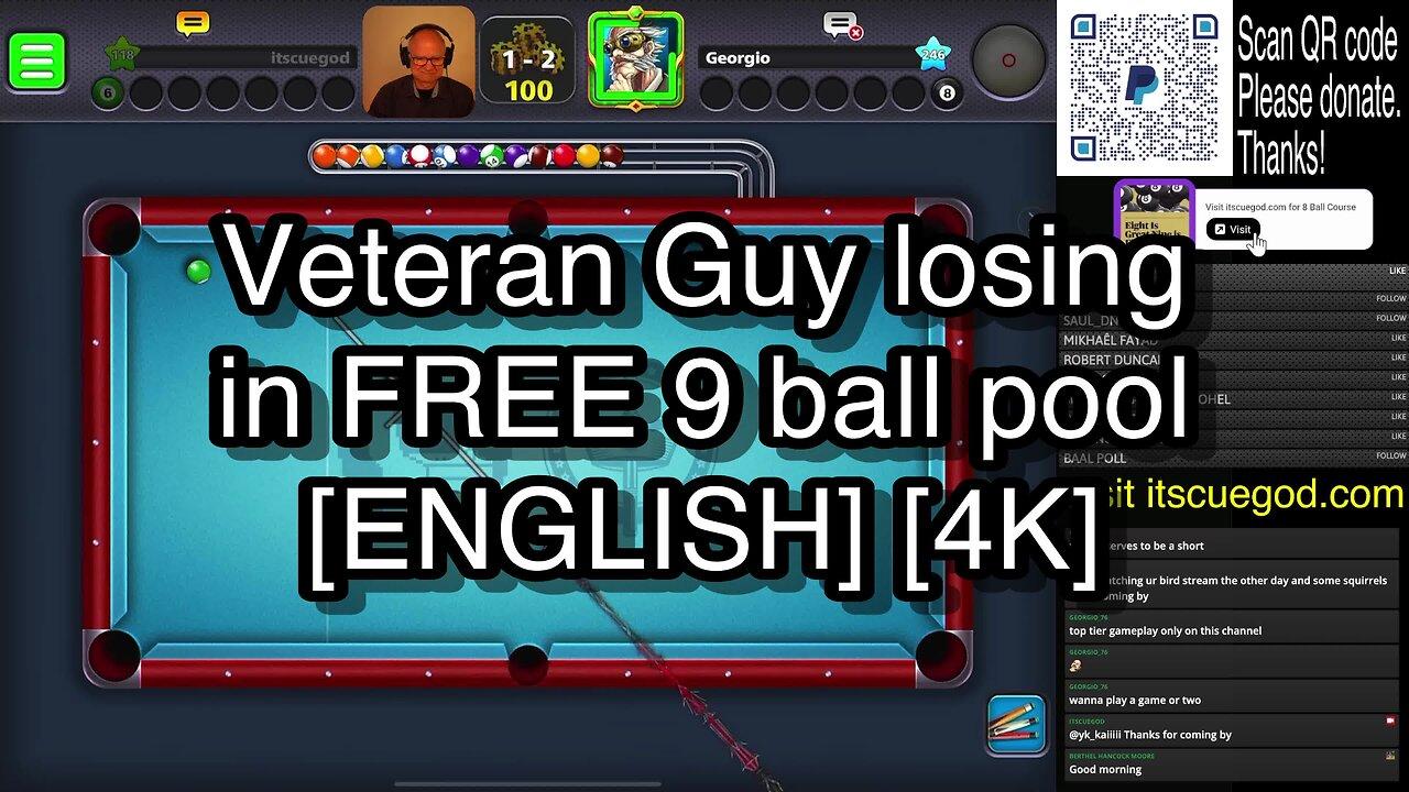 Veteran Guy losing in FREE 9 ball pool [ENGLISH] - One News Page VIDEO