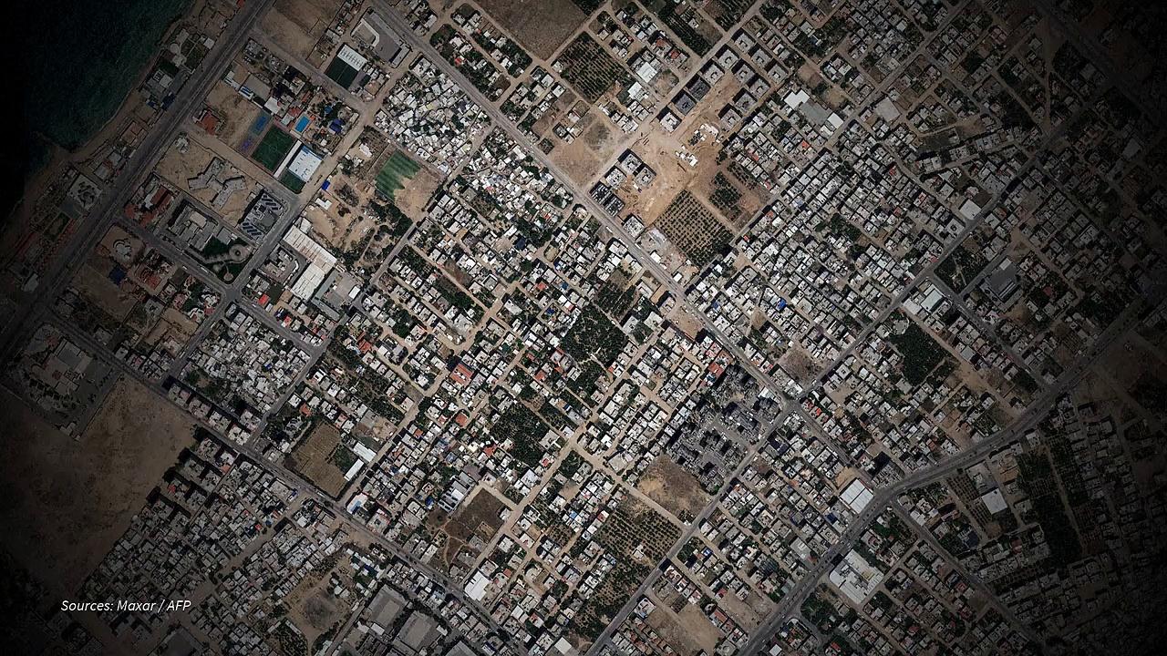 Animated map: before/after damages in Northern - One News Page VIDEO