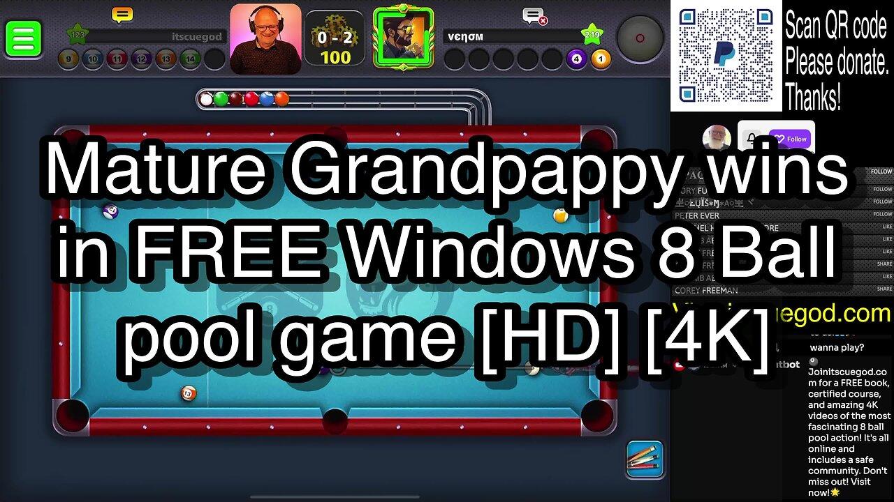 Mature Grandpappy wins in FREE Windows 8 Ball - One News Page VIDEO