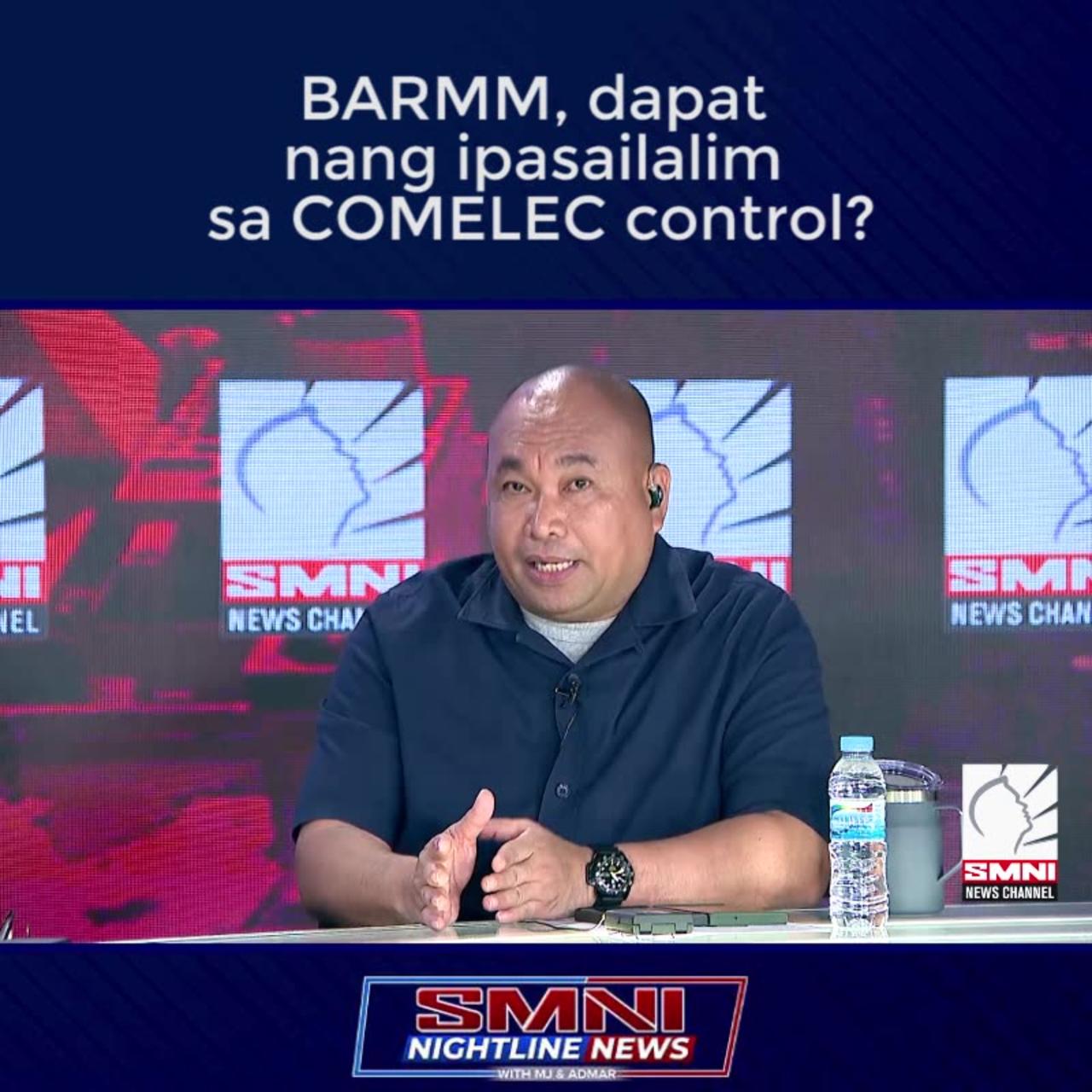 BARMM, dapat nang ipasailalim sa COMELEC - One News Page VIDEO