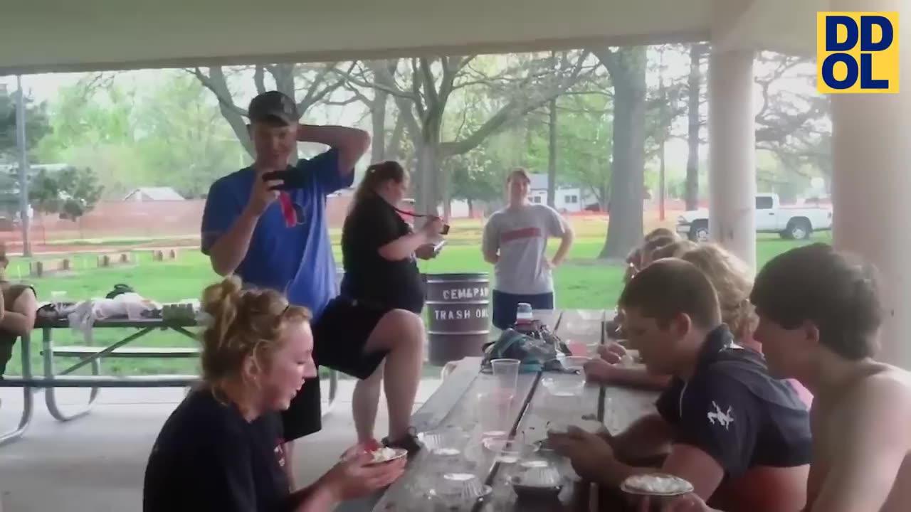 The humorous photoshoot captured friends in - One News Page VIDEO