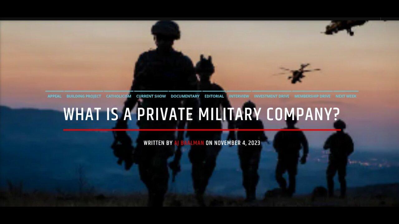 What Is A Private Military Corporation? - One News Page VIDEO