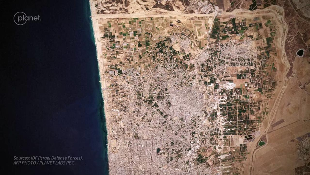 Animated map : image of damages in northern Gaza - One News Page VIDEO