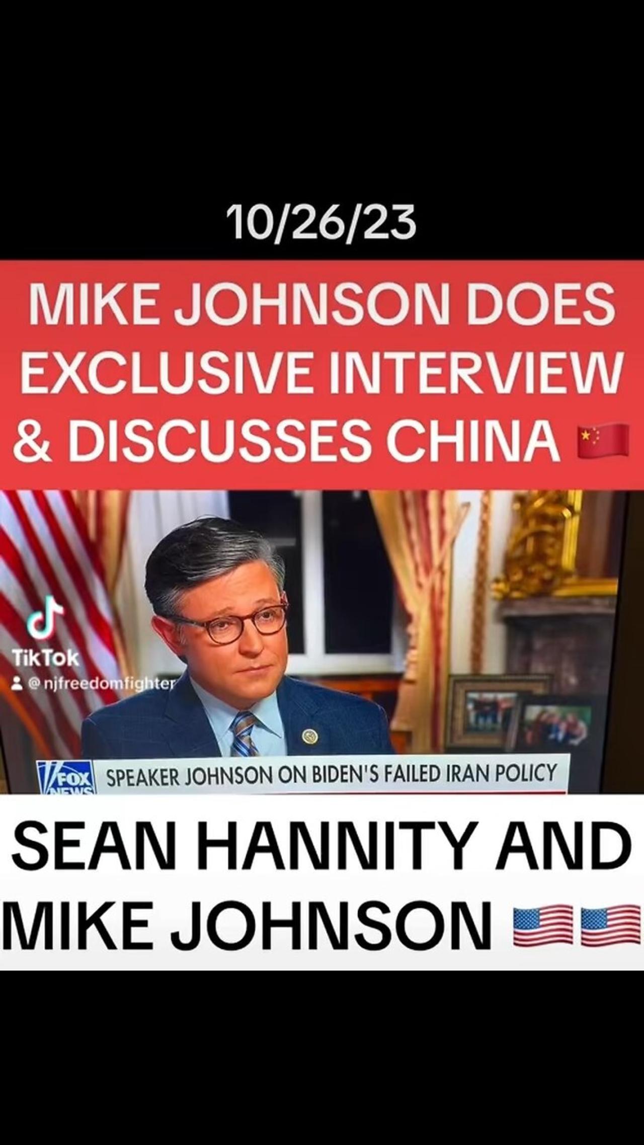 Mike Johnson speaker of the house on fox with - One News Page VIDEO
