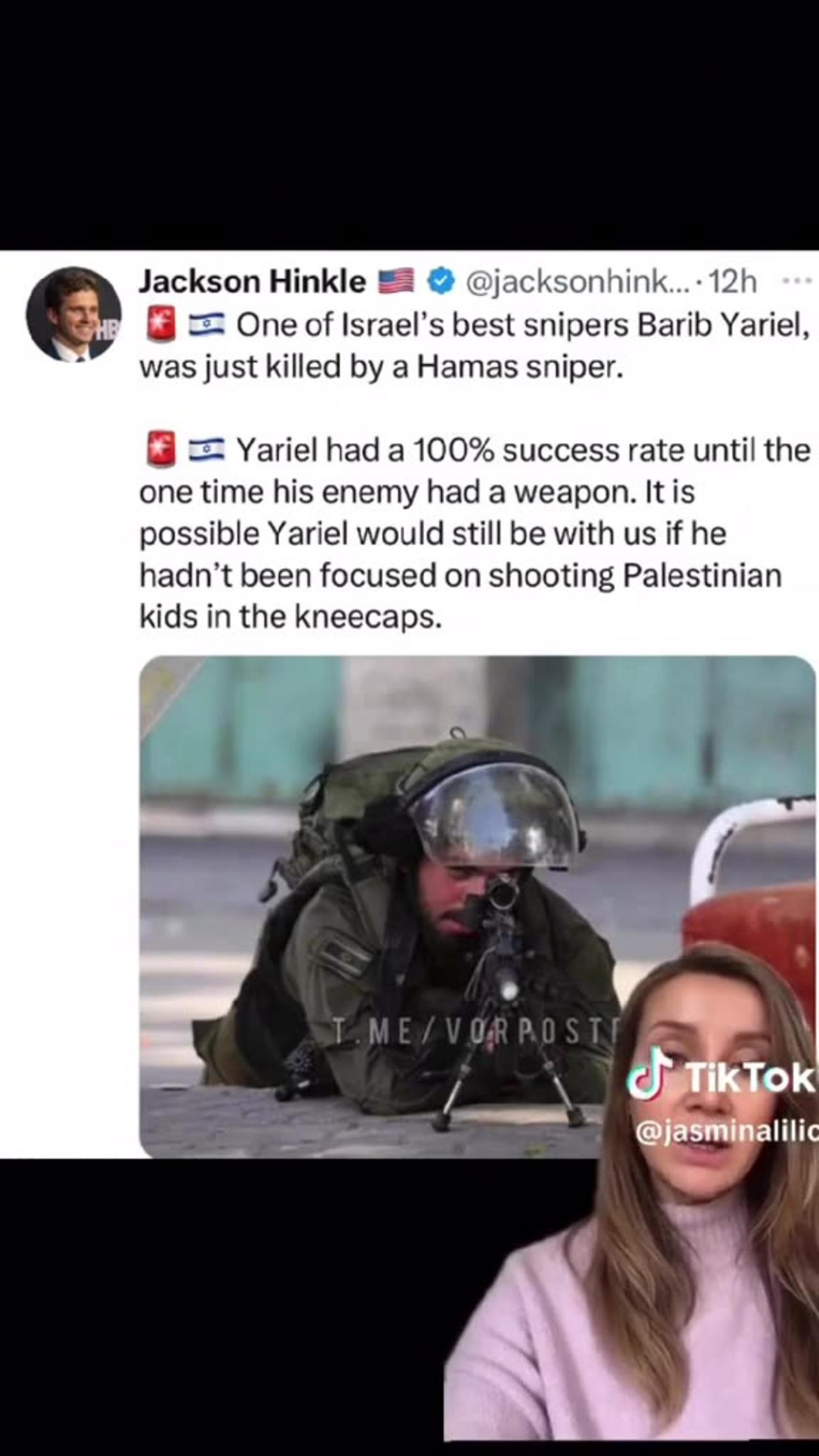ISRAEL`S BEST SNIPER BARIB YARIEL KILLED BY - One News Page VIDEO