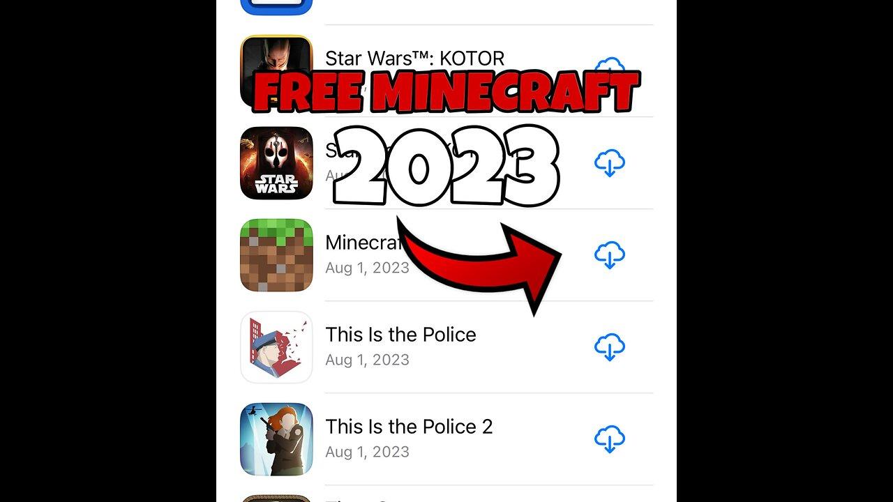 How to get Minecraft for FREE IOS 2023 - One News Page VIDEO