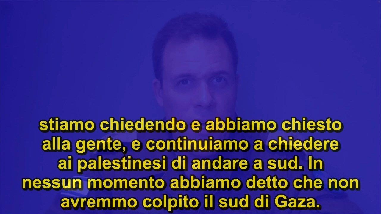 Briefing IDF di Jonathan Conricus su spazio - One News Page VIDEO