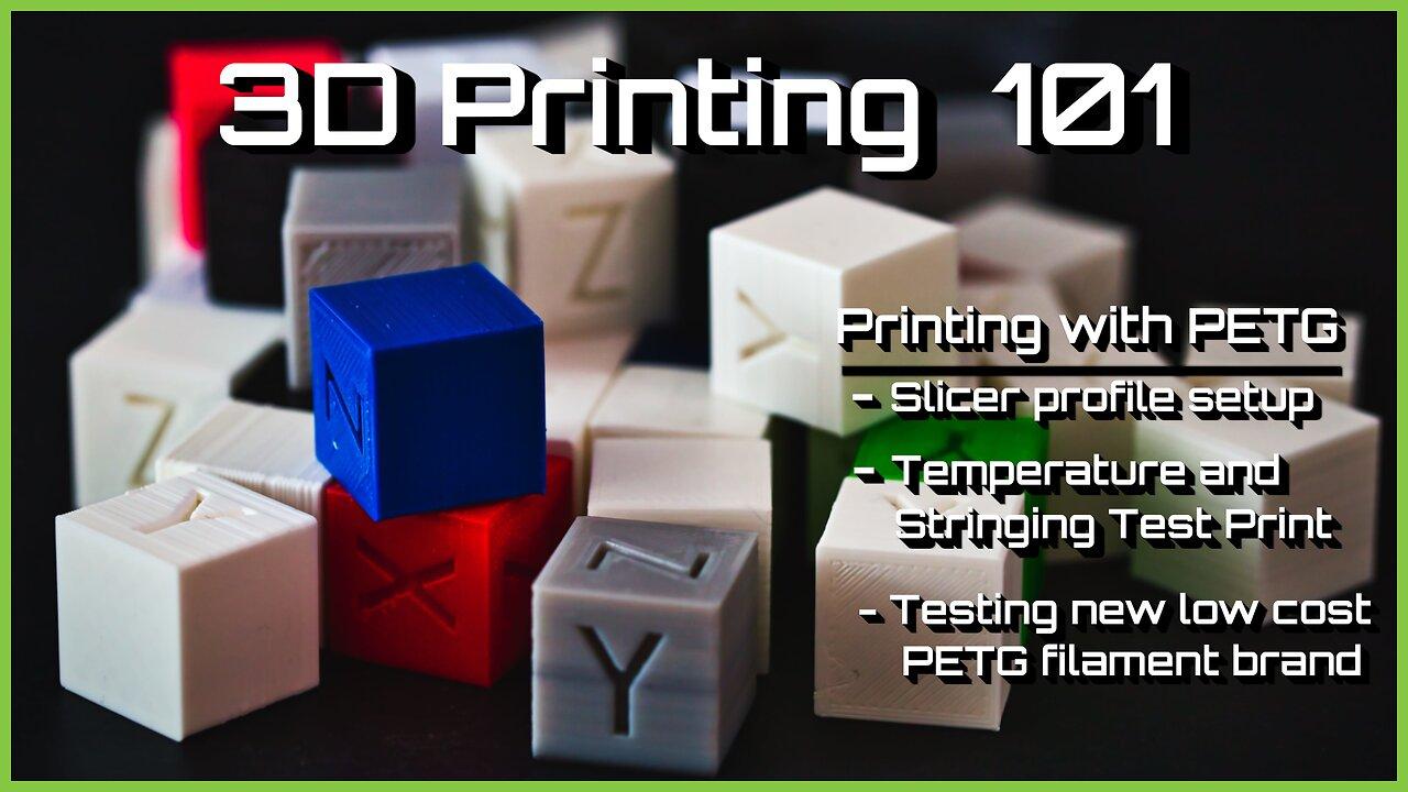 3d Printing with PETG - Setting up to print a - One News Page VIDEO