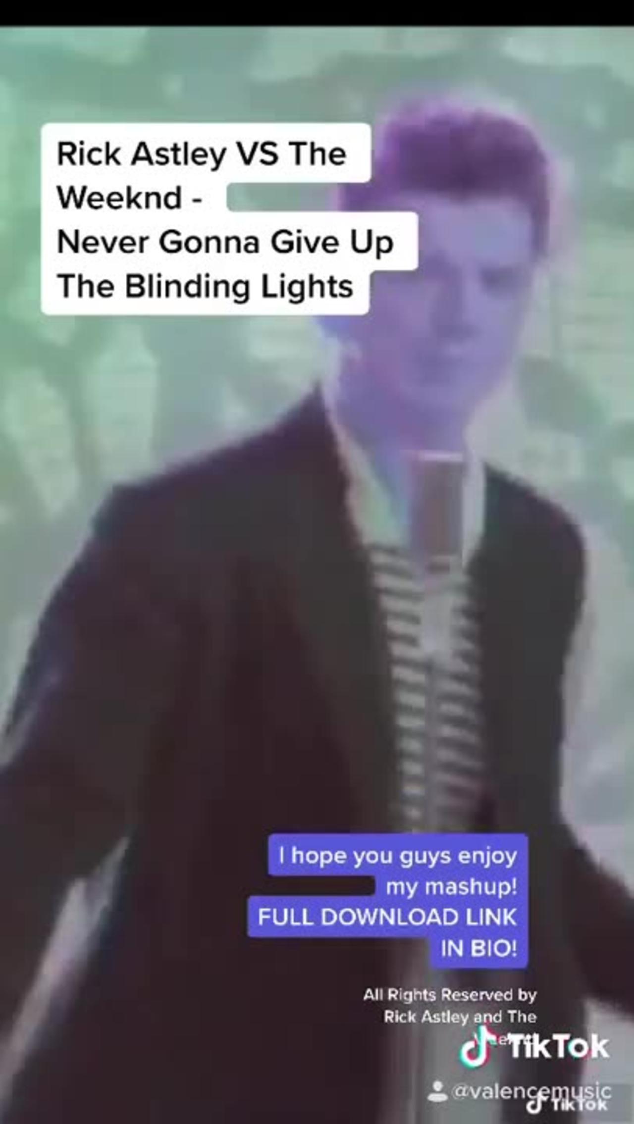 RICK ASTLEY + THE WEEKND = NEVER GONNA GIVE UP - One News Page VIDEO