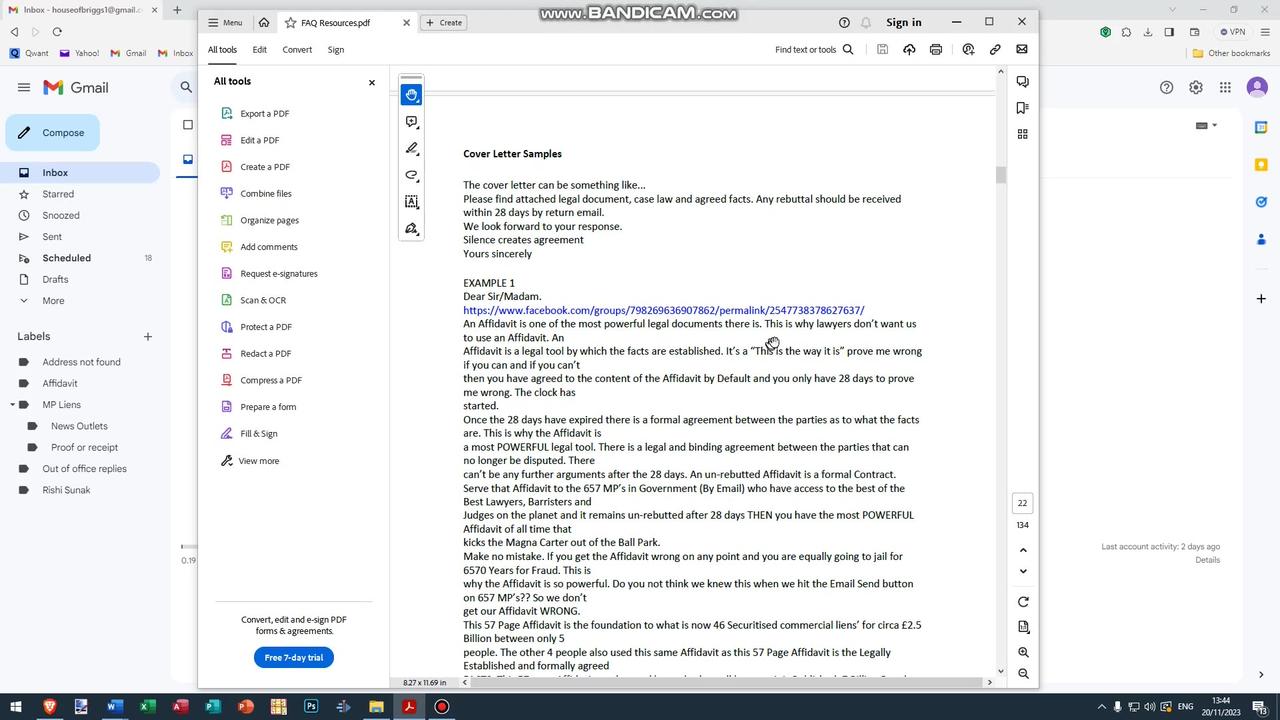 Serving MPs with the Affidavit - One News Page VIDEO
