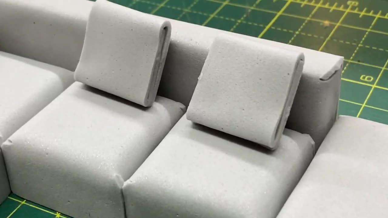 Making a Mini Sofa for Miniature Living Room - - One News Page VIDEO