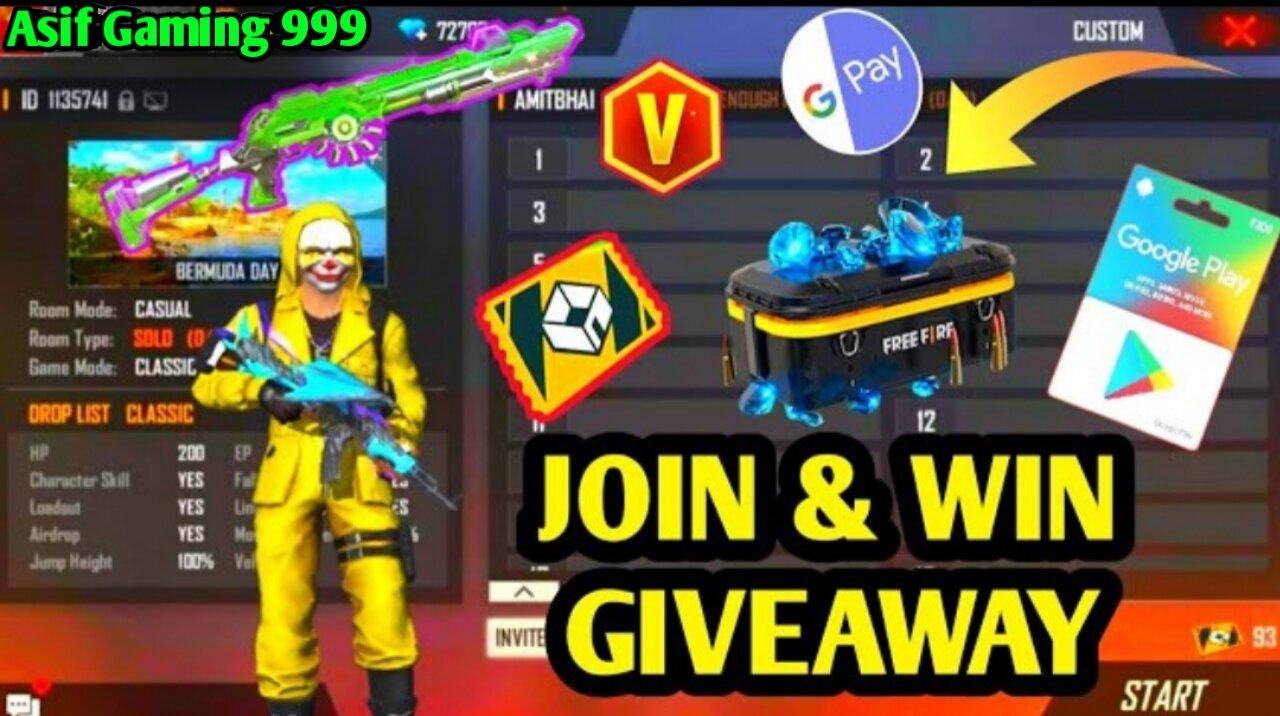 Join & Win Giveaway. Free fire popular - One News Page VIDEO