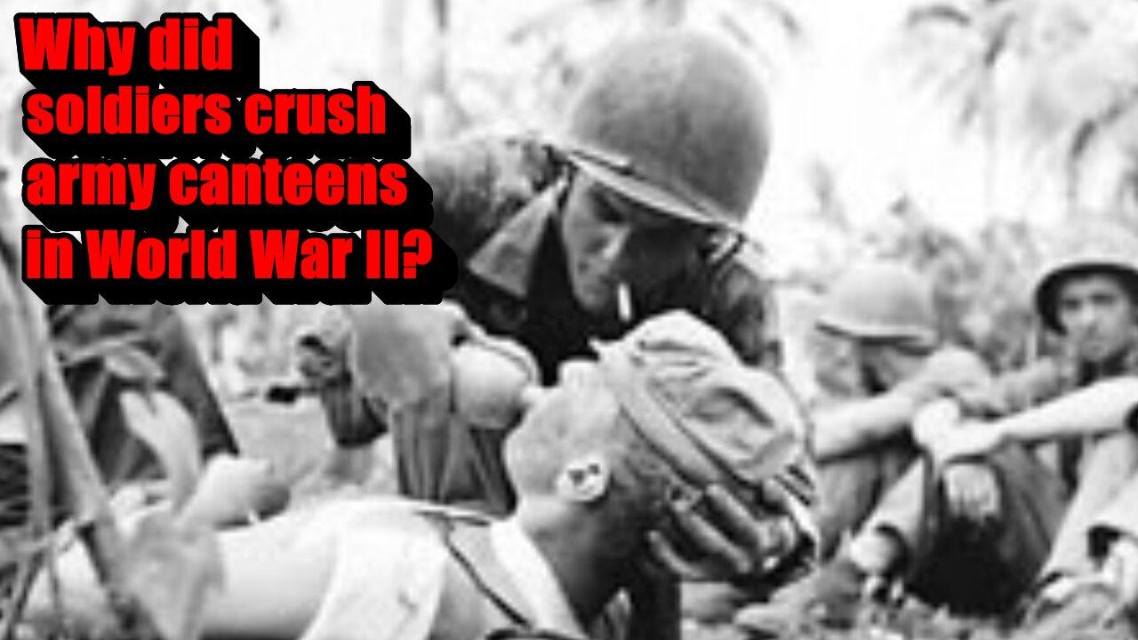 Why did soldiers crush army canteens in World - One News Page VIDEO