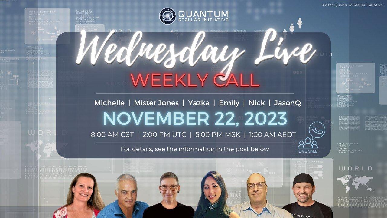 QSI Weekly Wednesday Panel Call - Intro to - One News Page VIDEO