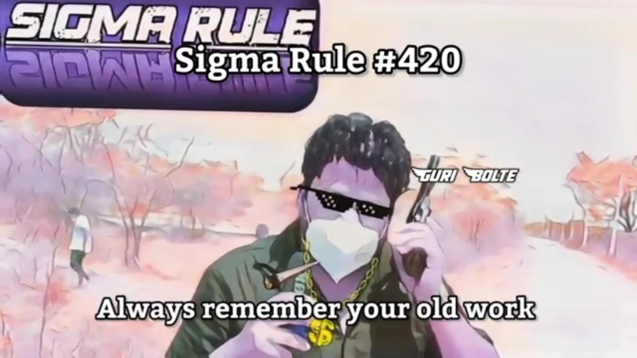 Sigma rule - One News Page VIDEO