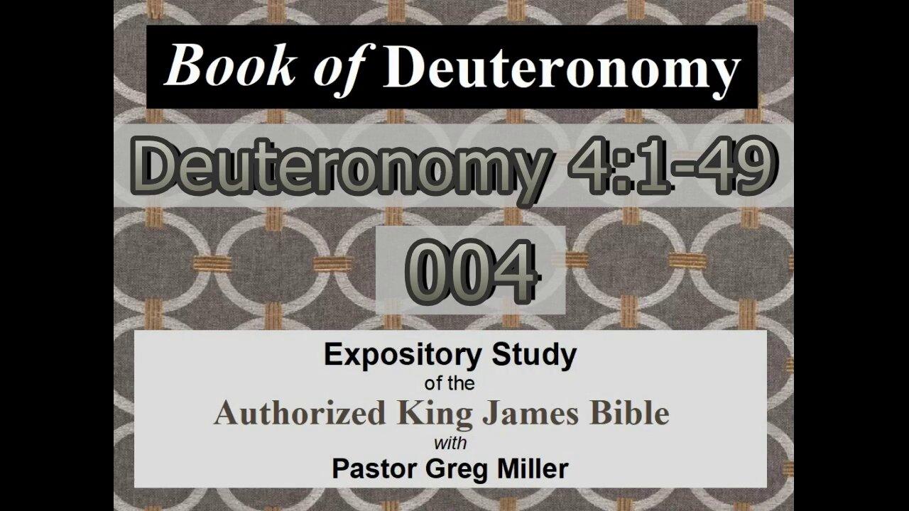 004 Deuteronomy 4:1-49 (Deuteronomy Studies) - One News Page VIDEO