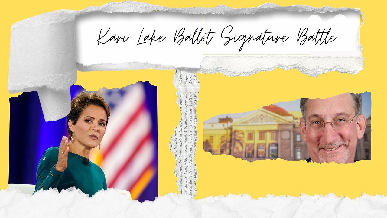 Kari Lake Ballot Signature Battle - Judge - One News Page VIDEO