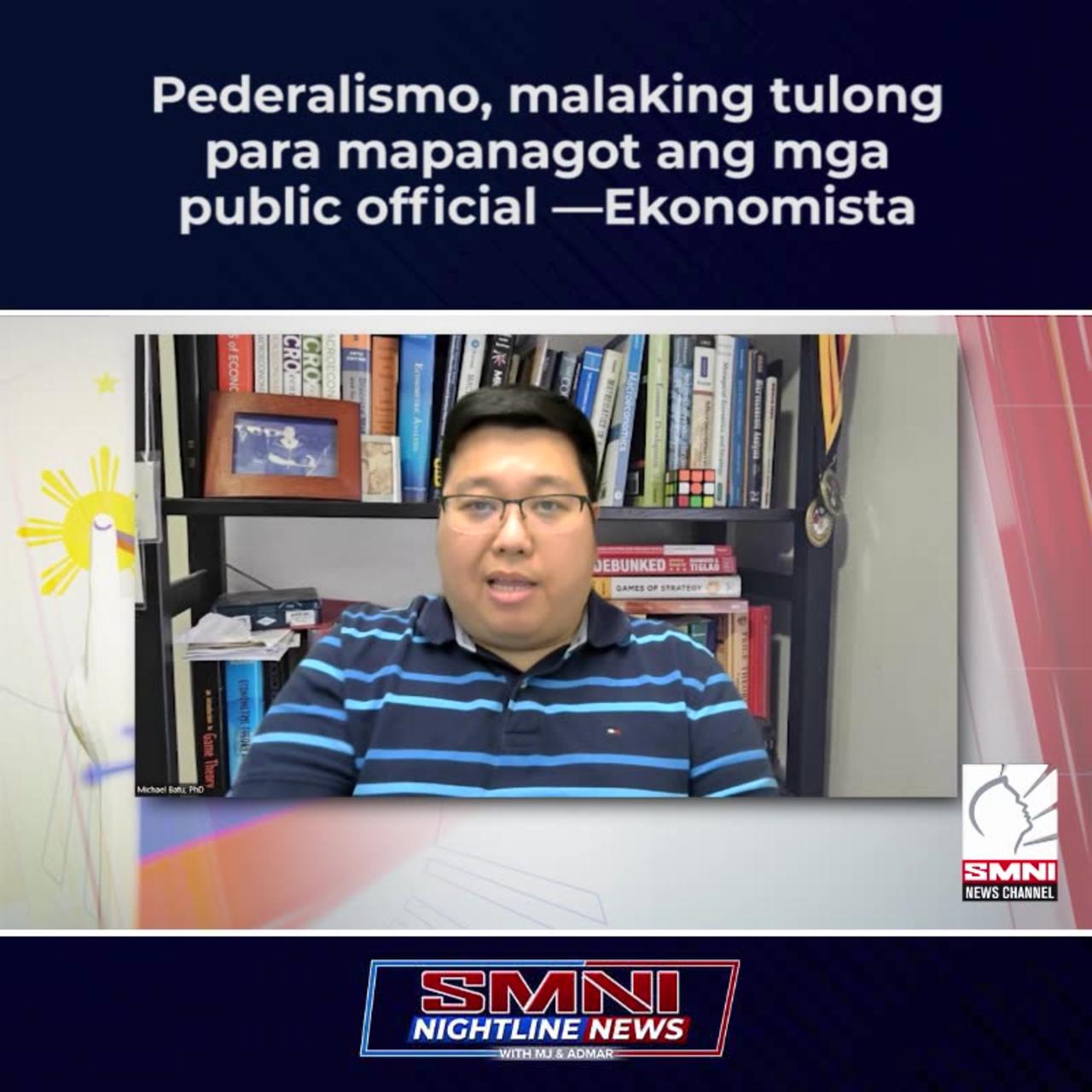 Pederalismo, malaking tulong para mapanagot ang - One News Page VIDEO