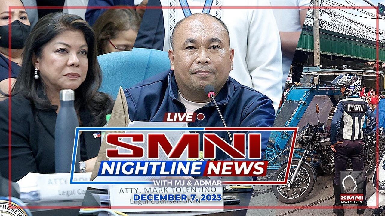 LIVE: SMNI Nightline News with Admar Vilando and - One News Page VIDEO