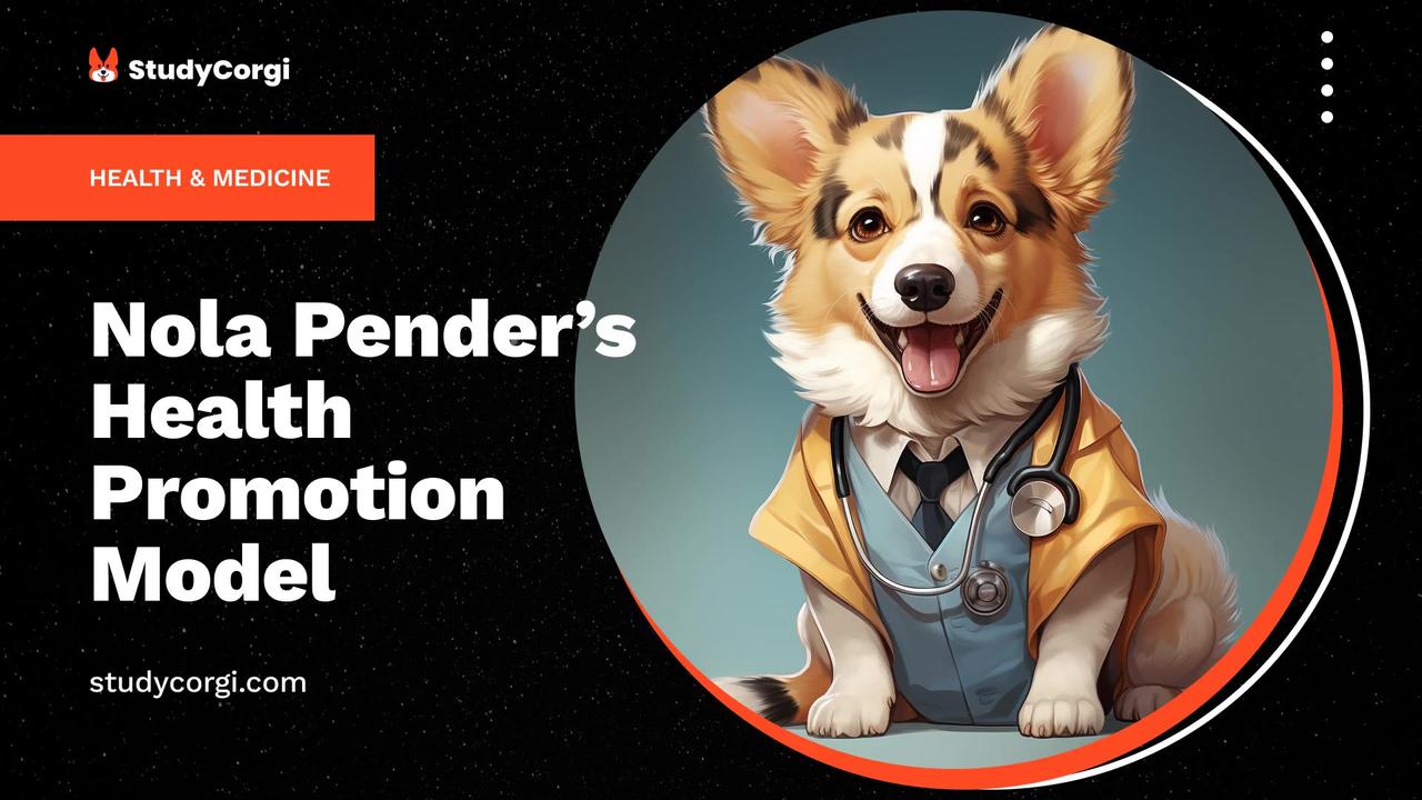 Nola Pender’s Health Promotion Model - - One News Page VIDEO