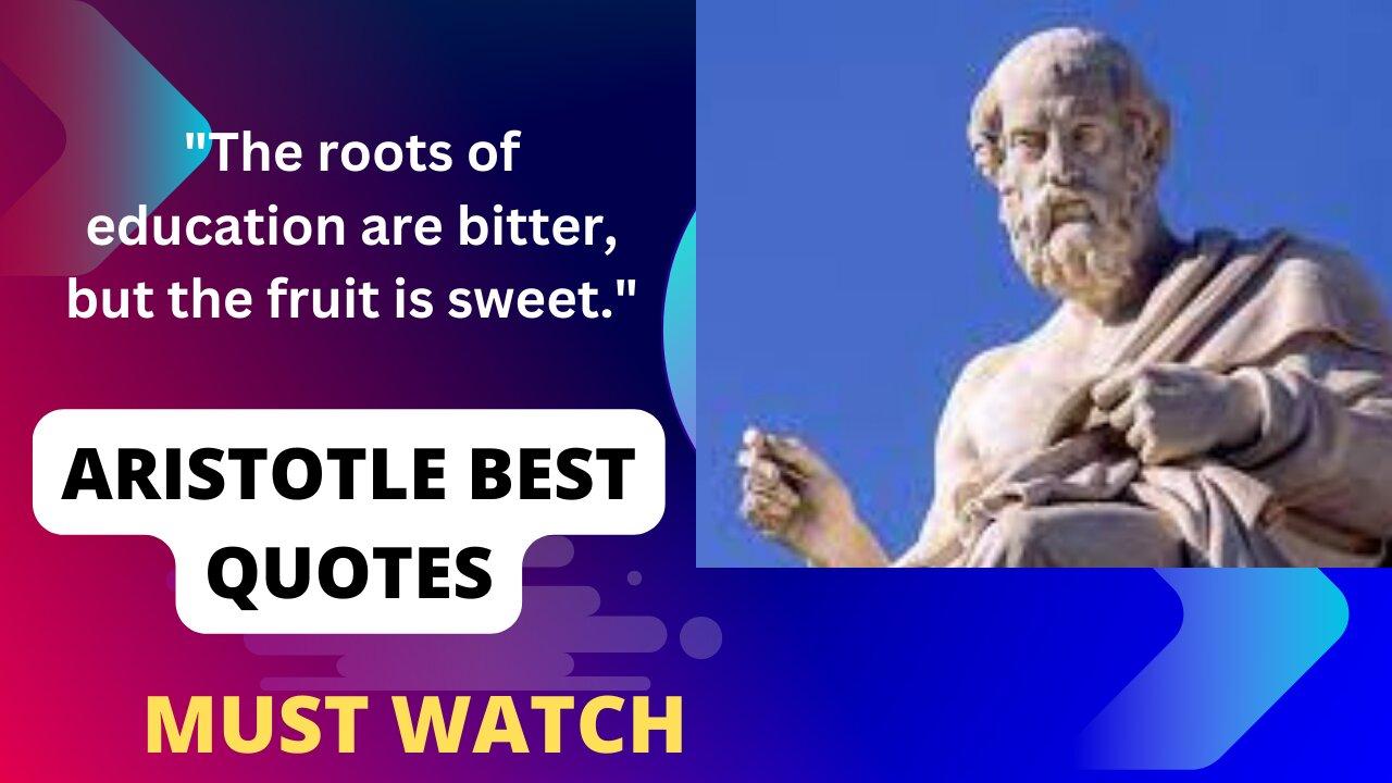 Aristotle famous Quotes, Life changing - One News Page VIDEO