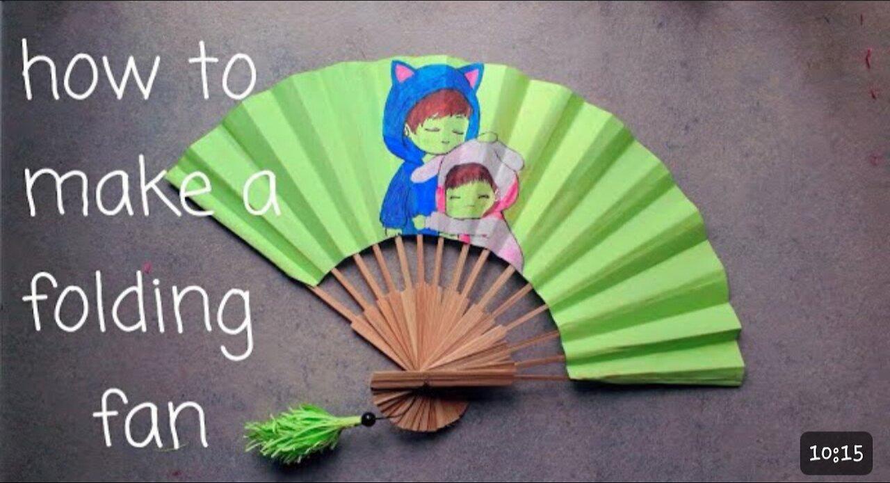 How to make a folding fan#diy - One News Page VIDEO
