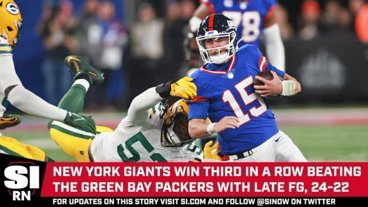 Giants Stun the Packers With Late Field Goal - One News Page VIDEO