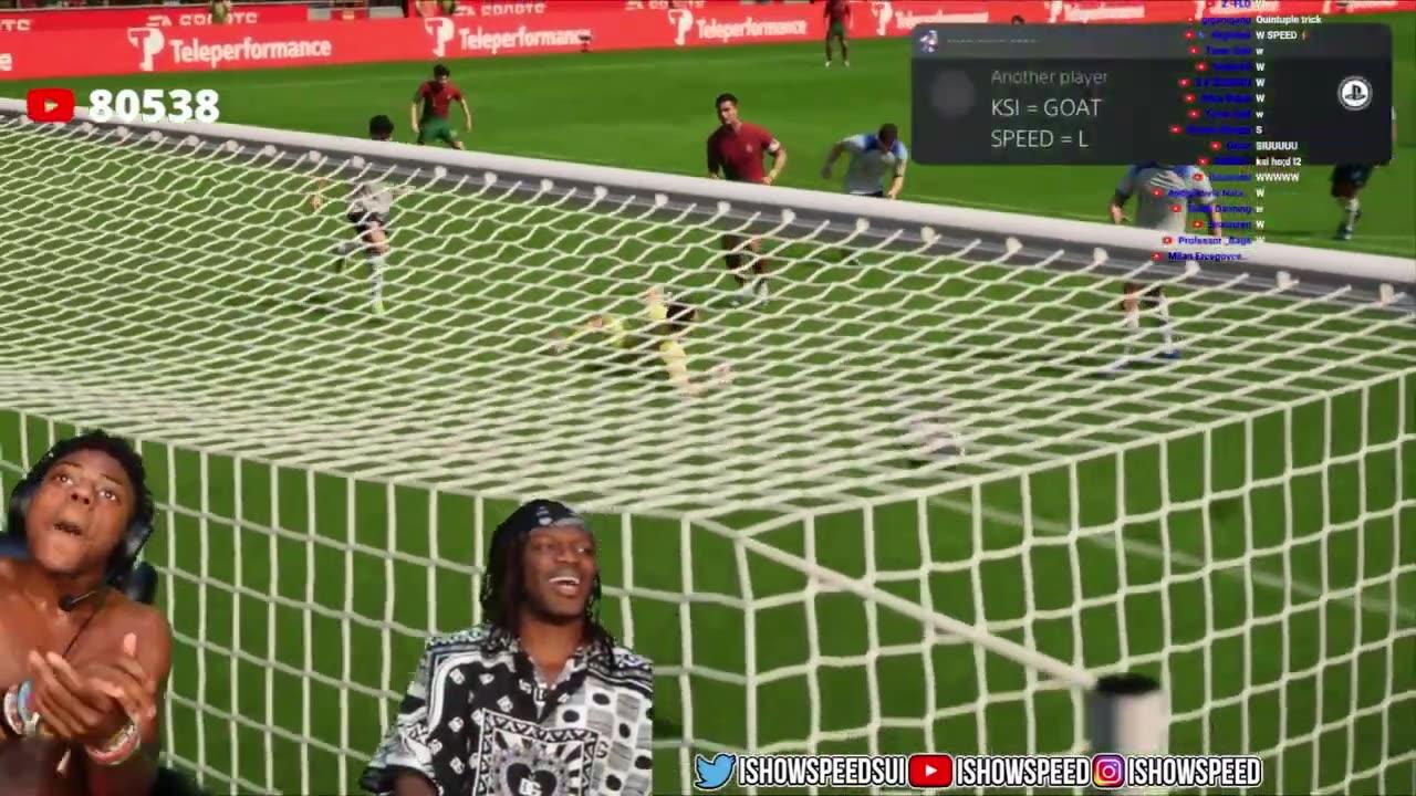 ISHOWSPEED vs KSI $50,000 FIFA MATCH - One News Page VIDEO