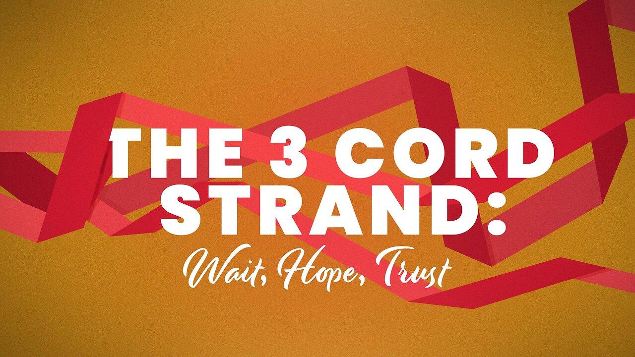 COMING UP: The 3 Cord Strand: Wait, Hope, Trust - One News Page VIDEO