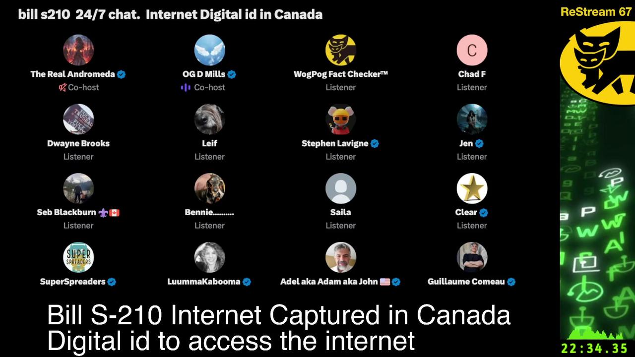 Bill S-210 Internet Captured in Canada Digital - One News Page VIDEO